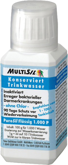 MultiMan PuroSil Conservación del agua potable en polvo 100 g - Berger ...
