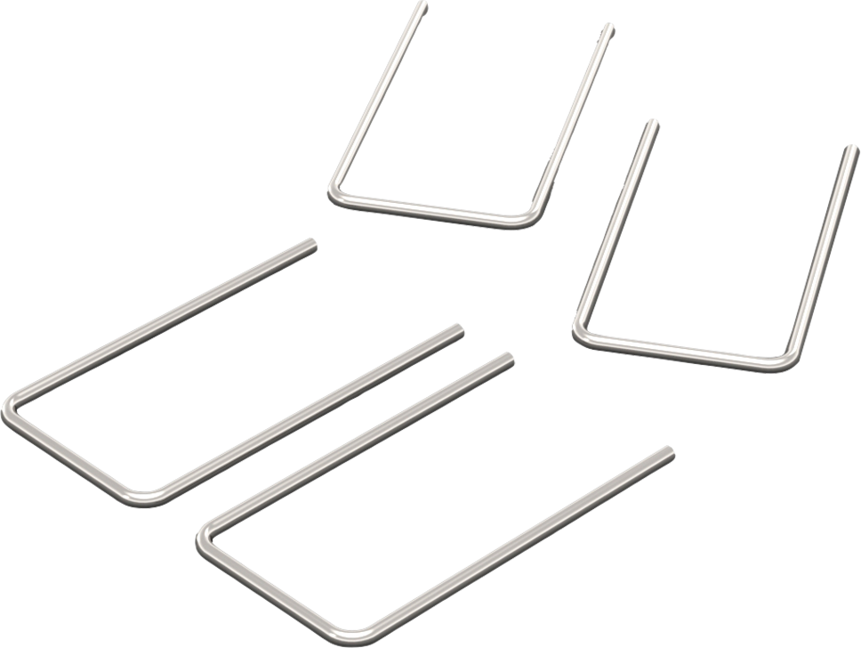 Set di 4 staffe a U - Berger Camping