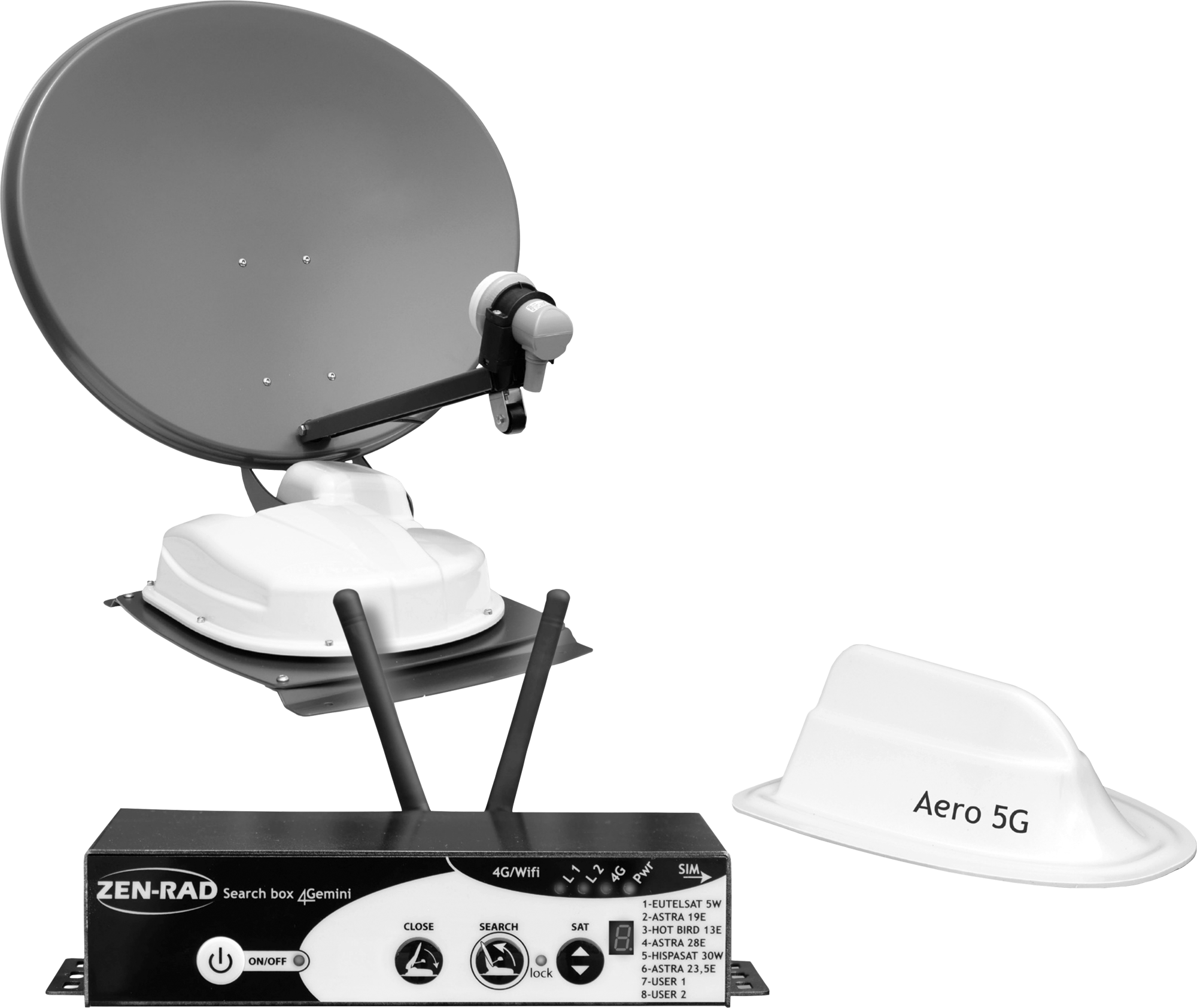 Reflexion fully automatic satellite system including 4G router complete ...