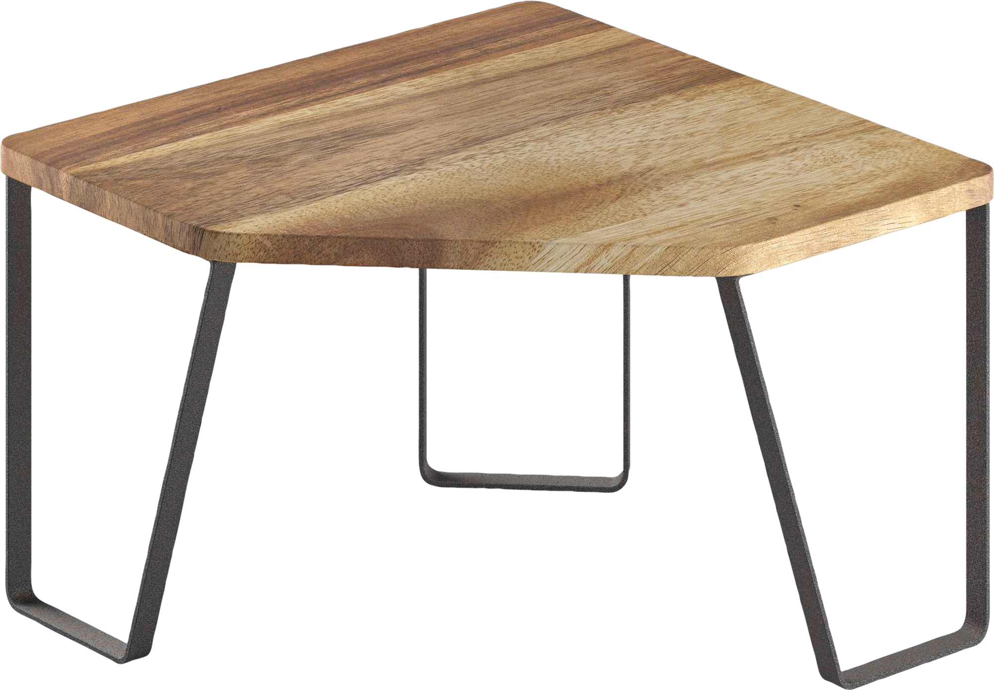Metaltex York LAVA corner shelf 1-tier made of acacia wood 25 x 25 x 16 ...
