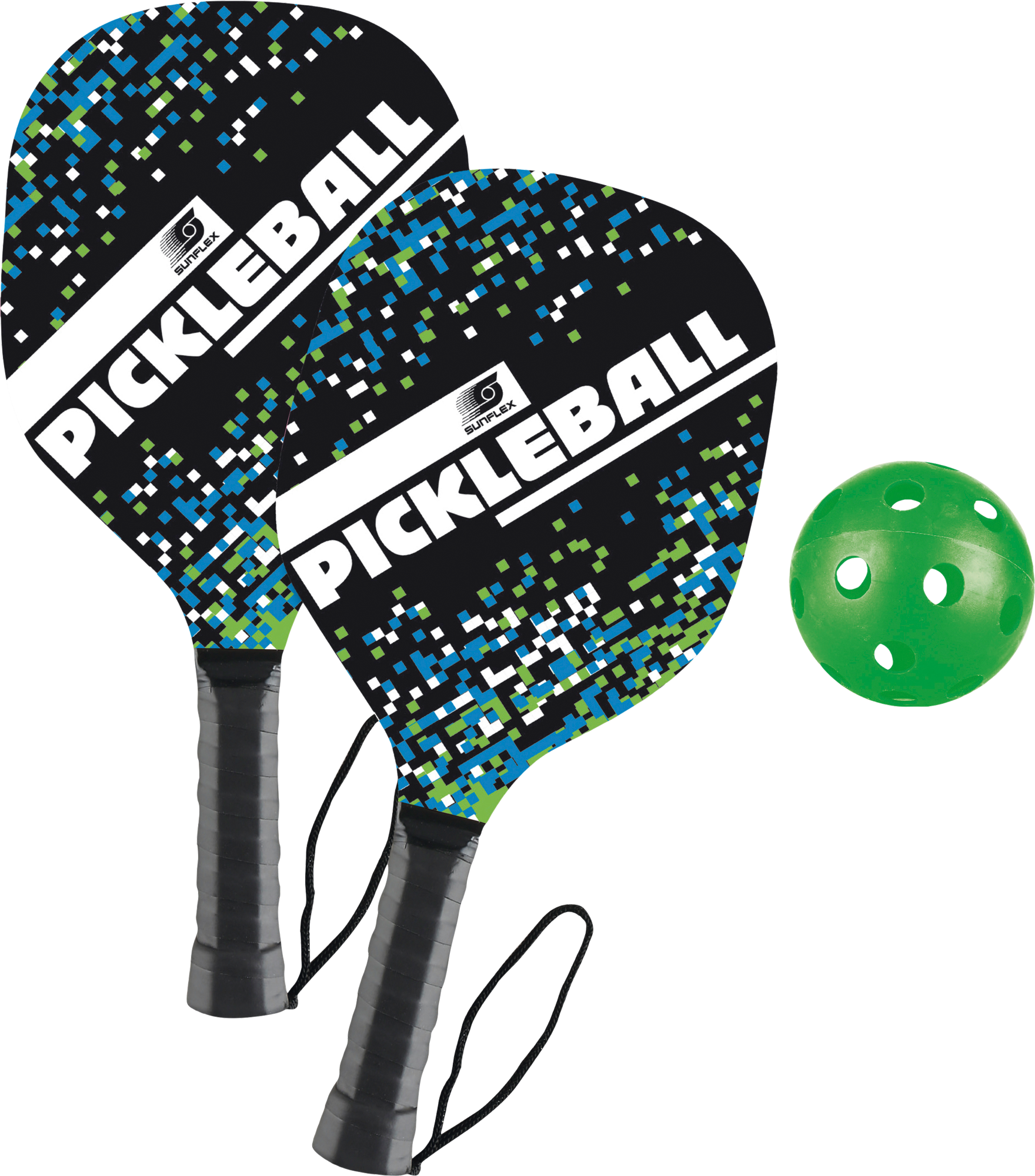 sunflex sport Pickle Ball racket set 2 piezas incluyendo pelota y bolsa ...