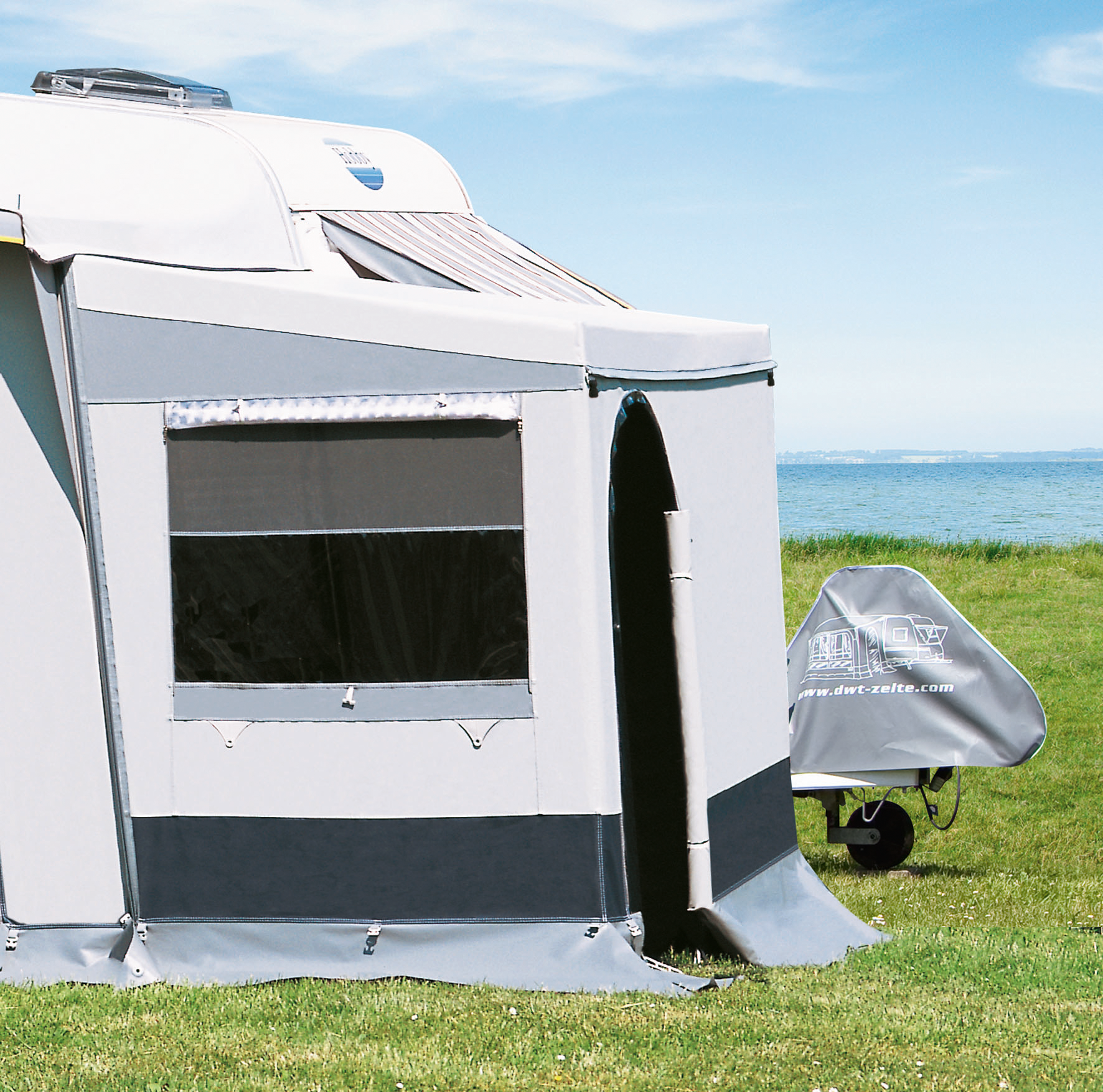 DWT Wohnwagenvorzelt Prinz Plus 240 inkl. Sparpaket Pro - Berger Camping