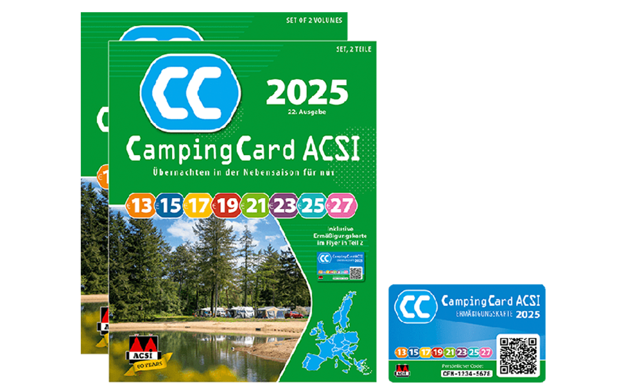 Guide des campings ACSI CampingCard 2025 avec carte de réduction pour ...