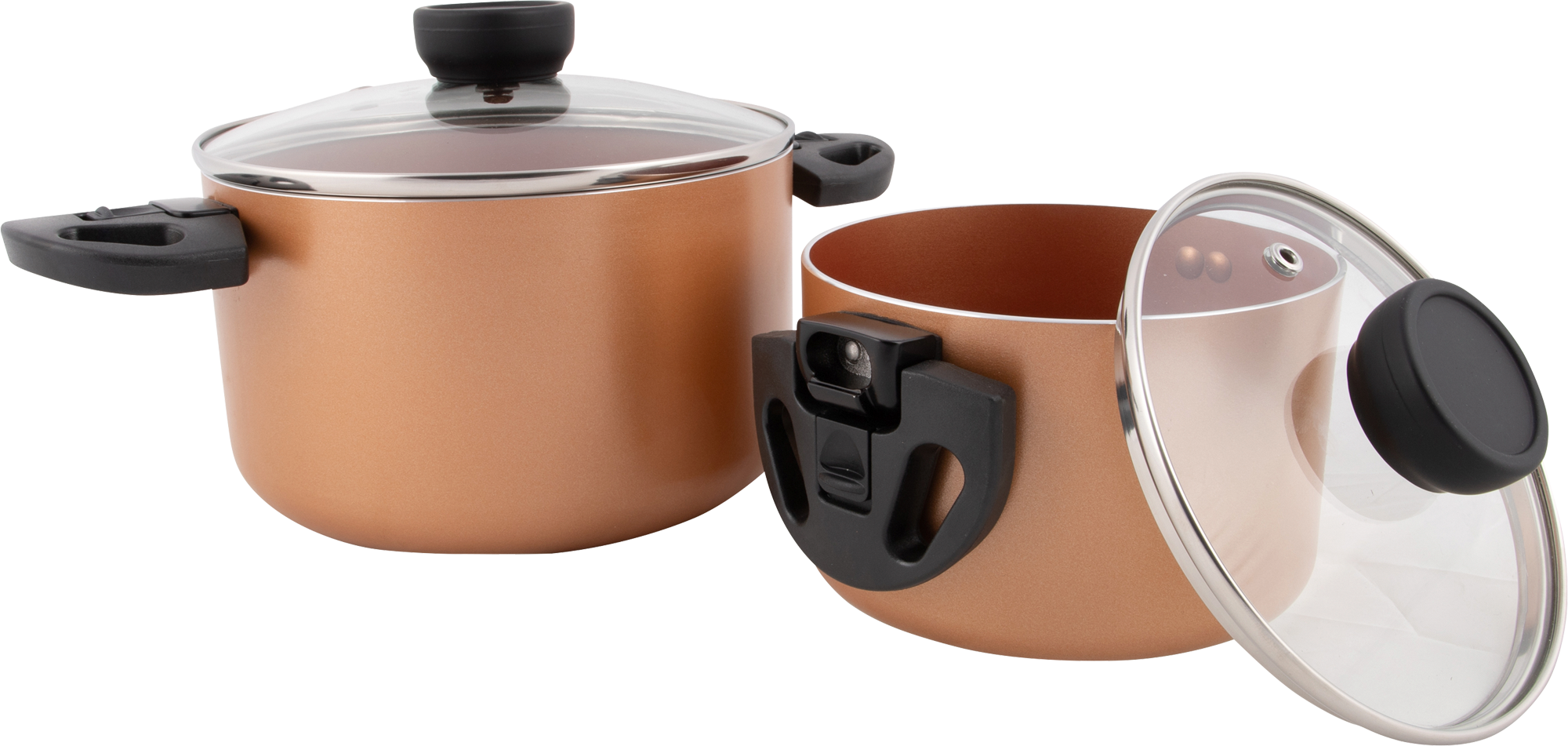 Bo-Camp Industrial Collection Slauson Compact Pot Set Aluminum ...