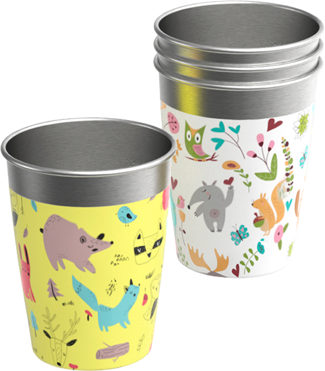Set de 4 bouteilles SIGG Kids Cup, de 0,34L - Berger Camping