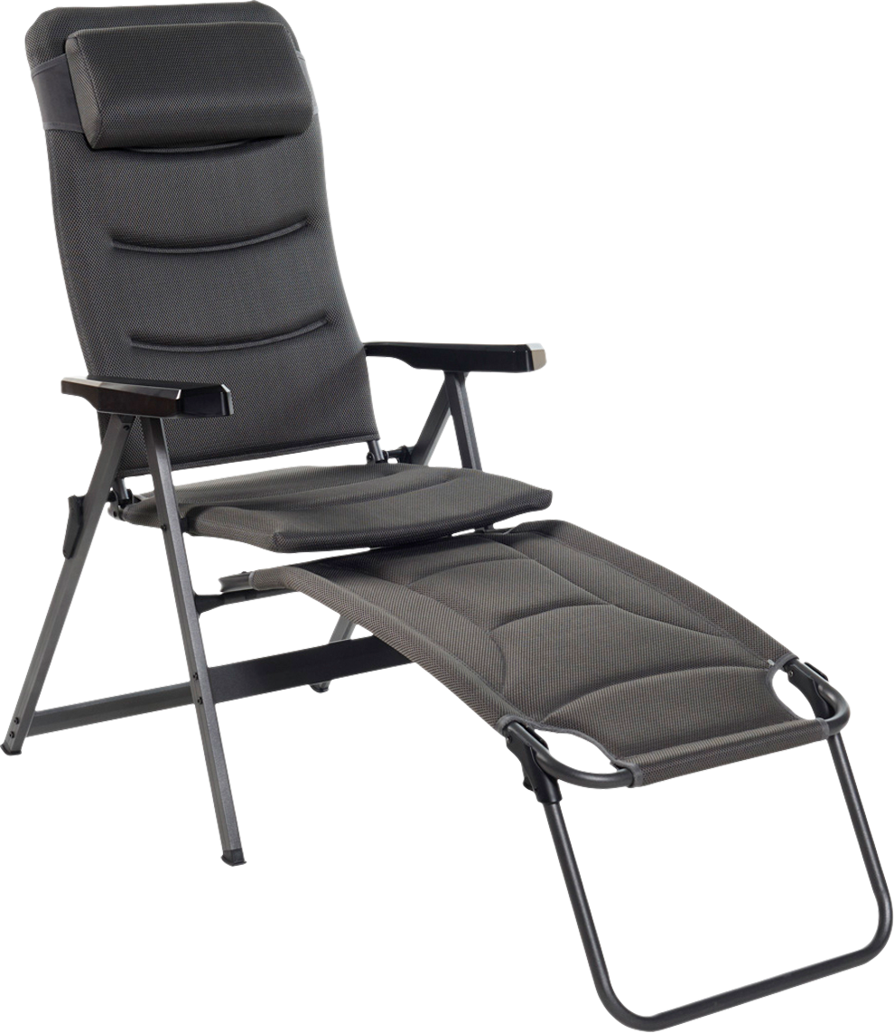 Wecamp voetenbank Orbit zwart - Berger Camping