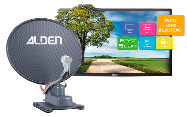 Alden Onelight 60 HD EVO Platinum Automatic Satellite System with ...