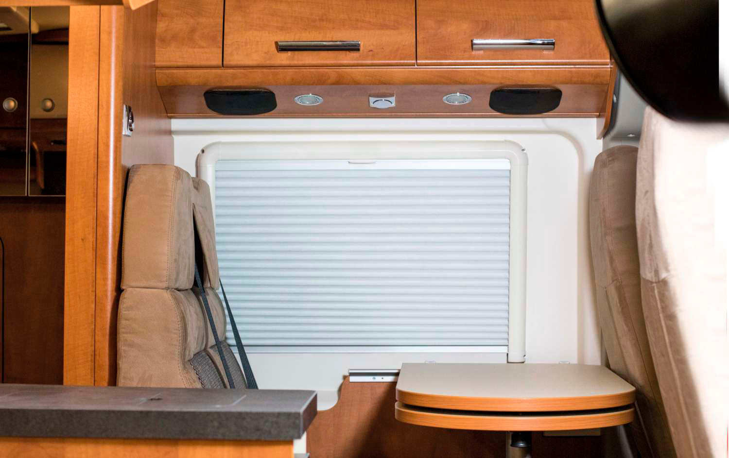 Remis Remiflair IV combination pleated blind for curtained windows ...