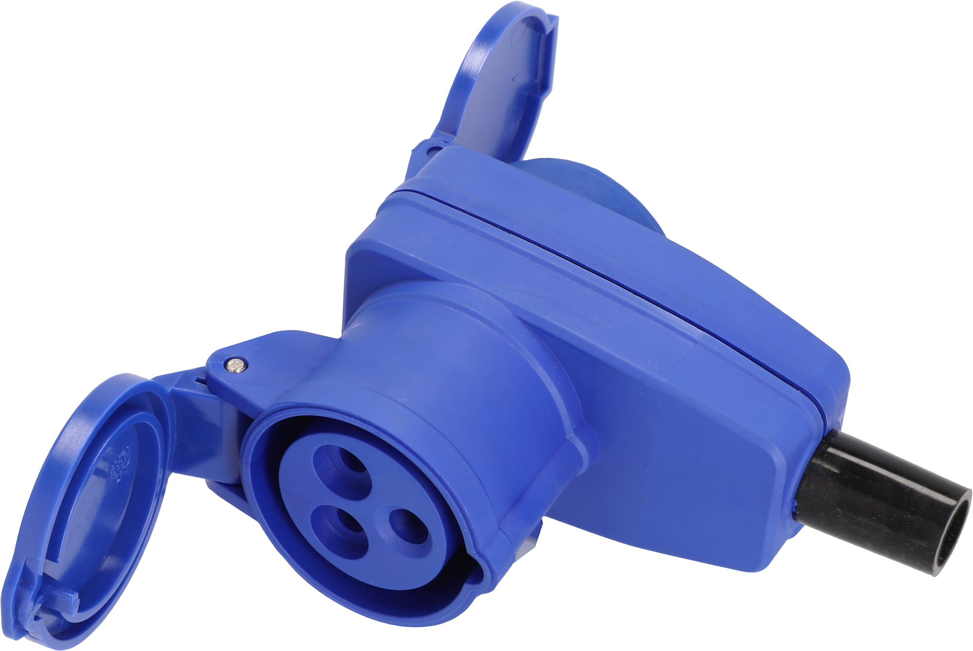 Berger CEE angle coupling 3-pin and earthing contact coupling - Berger Camping