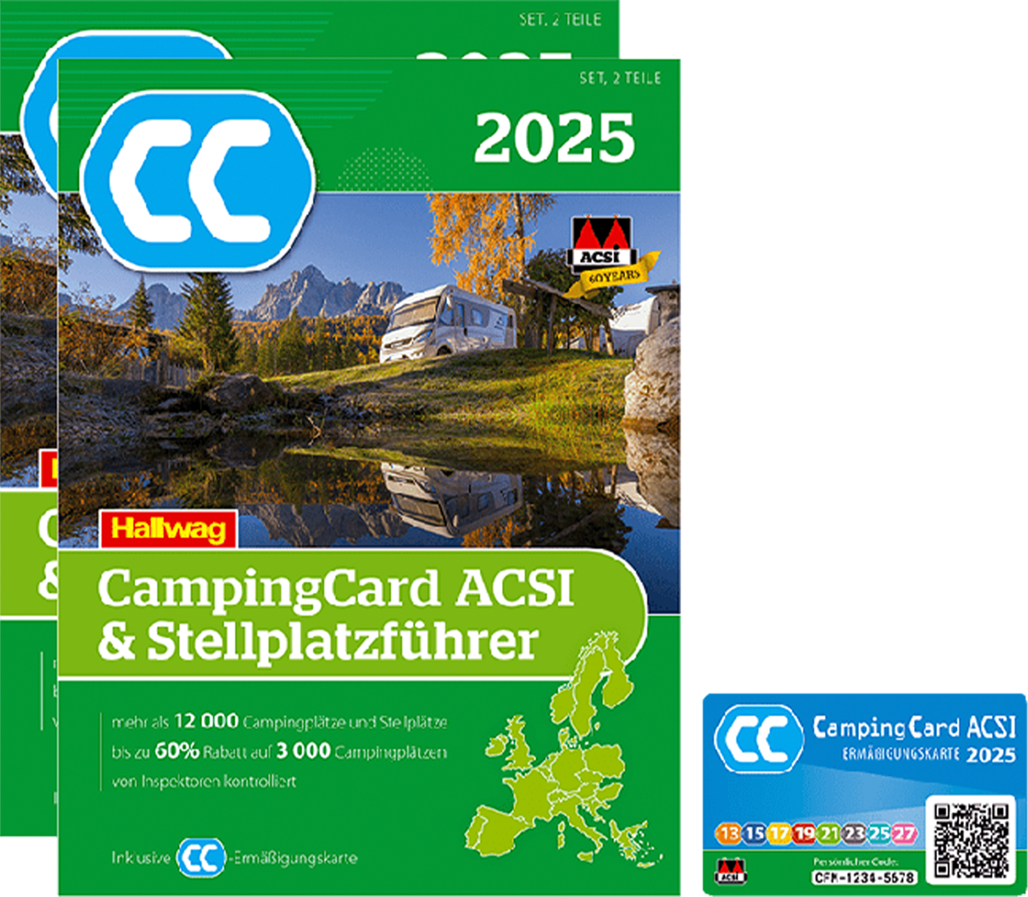 La Campingcard ACSI et le guide des emplacements 2025 avec plus de 12 ...