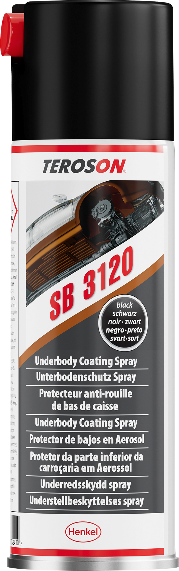 Teroson SB 3120 underbody protection spray black 500 ml - Berger Camping
