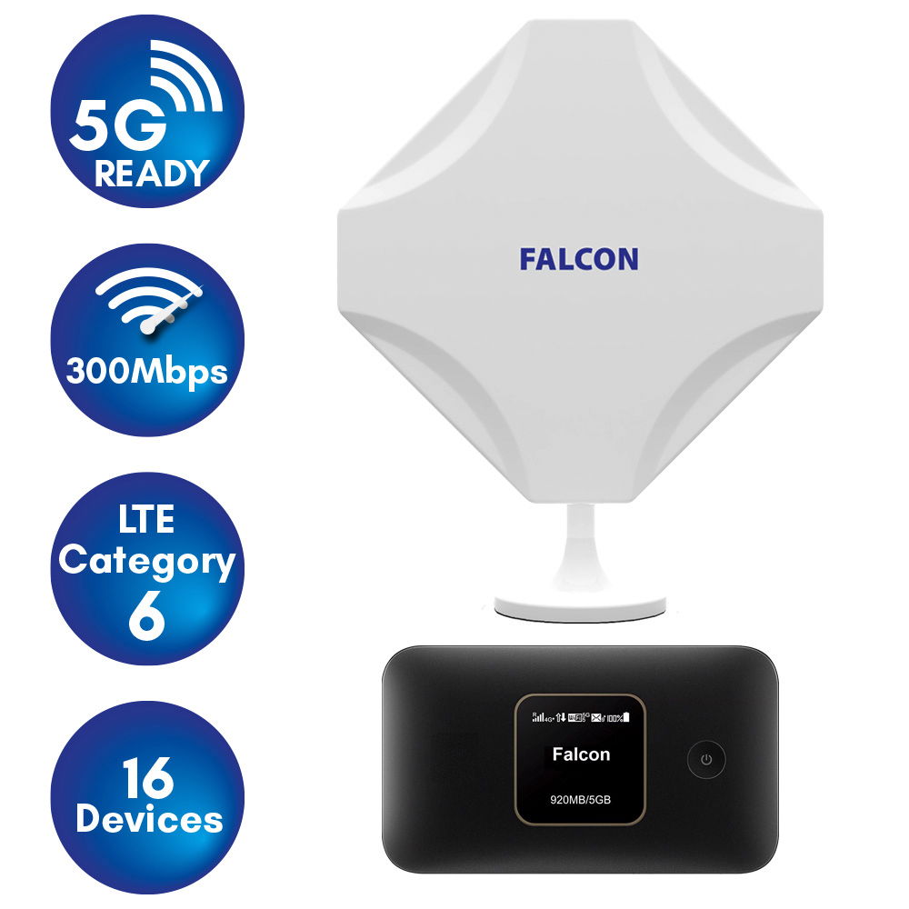 Falcon Portable Internet Window Antenna with Mobile 300 Mbps 4G Router ...