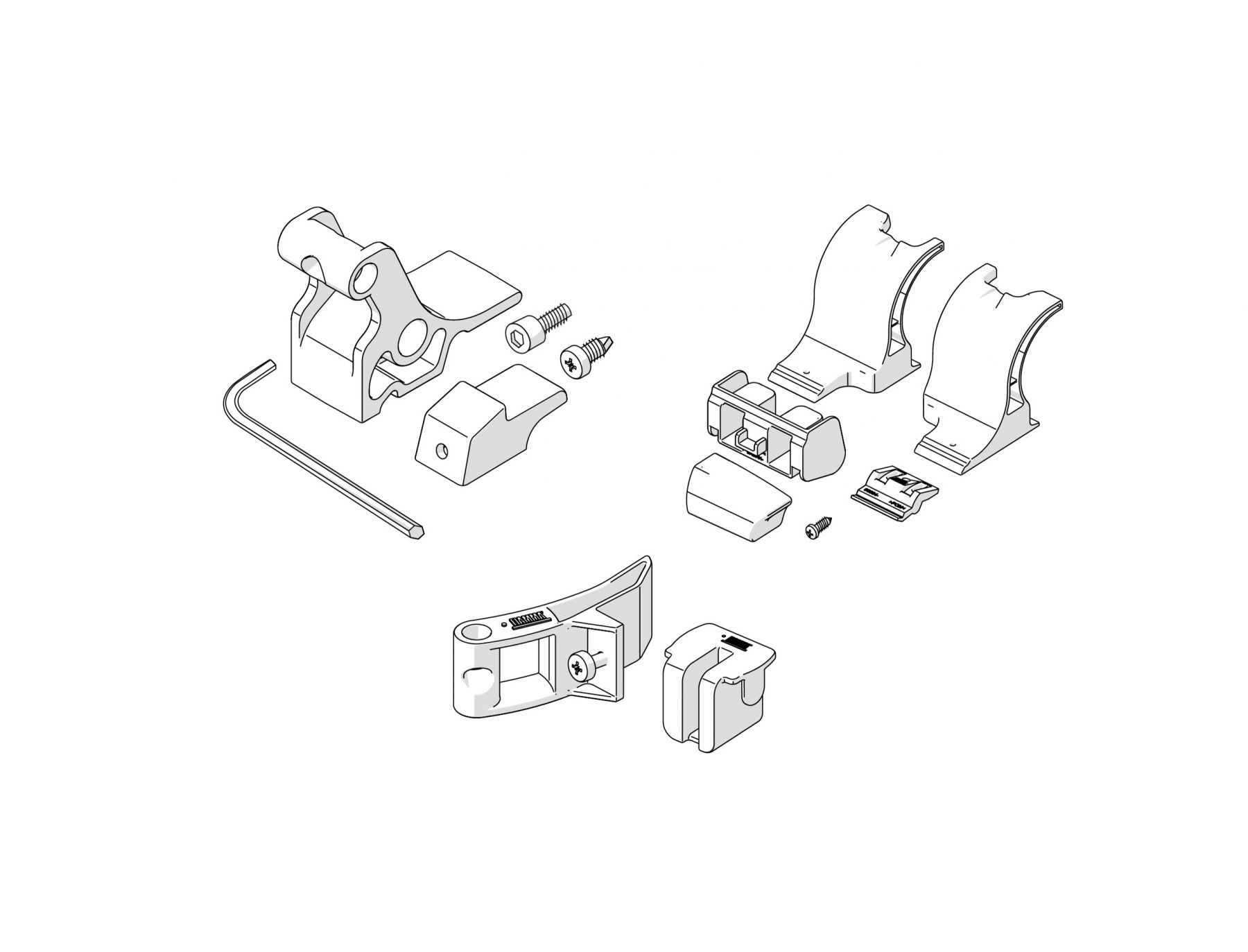 Fiamma Kit Side Tristor mounting kit for attaching the Side W Pro F45 ...