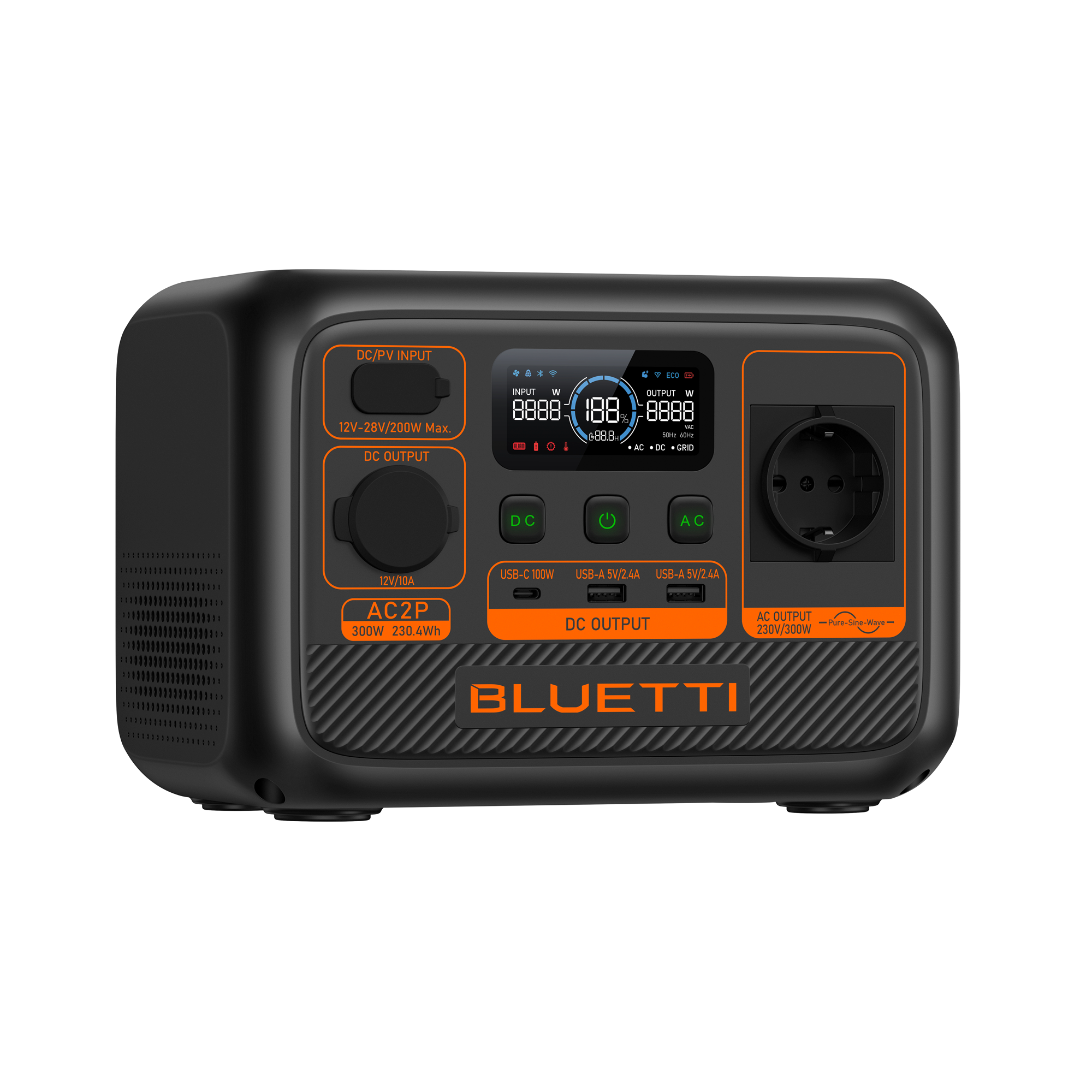 Bluetti AC2P power station black - Berger Camping