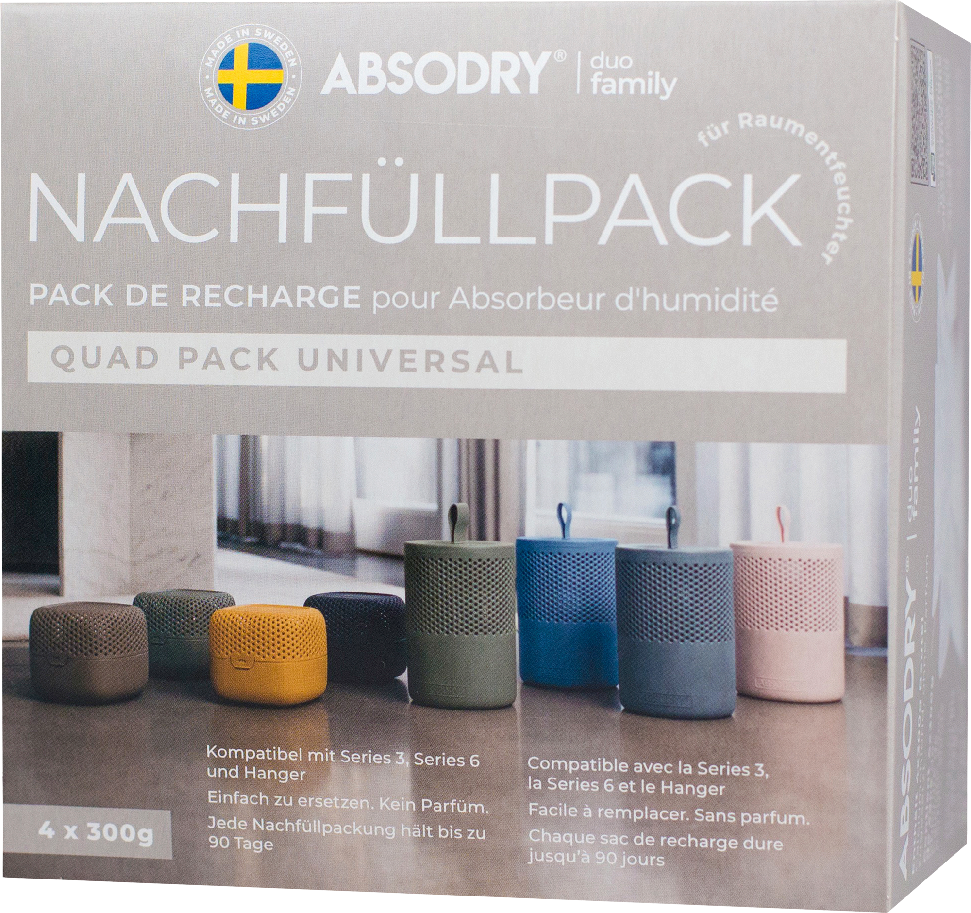 Absodry Duo Family refill pack for Series 3 with 4 x 300 g - Berger Camping