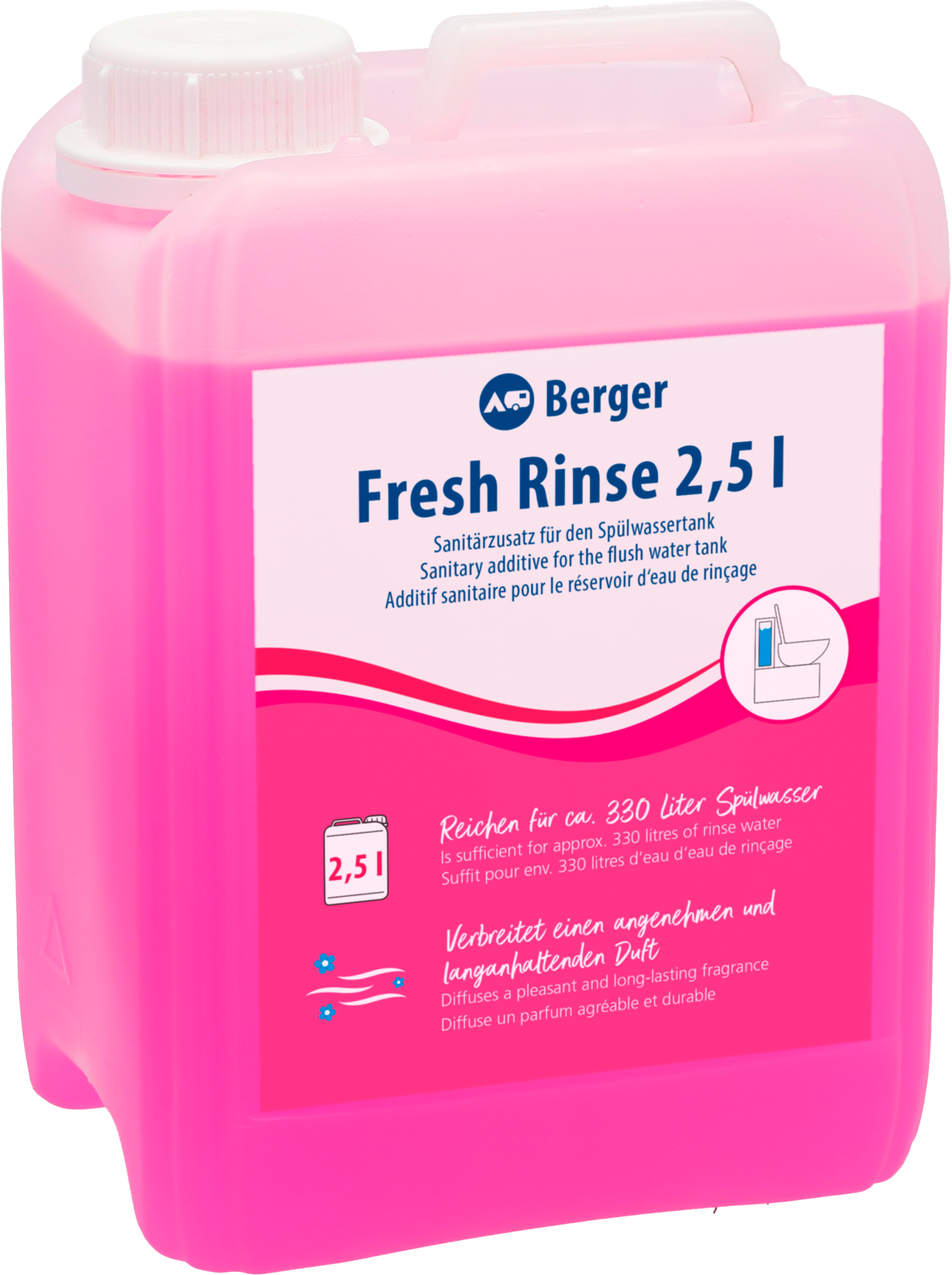 Berger Fresh Rinse rinse water additive 2.5 liters - Berger Camping