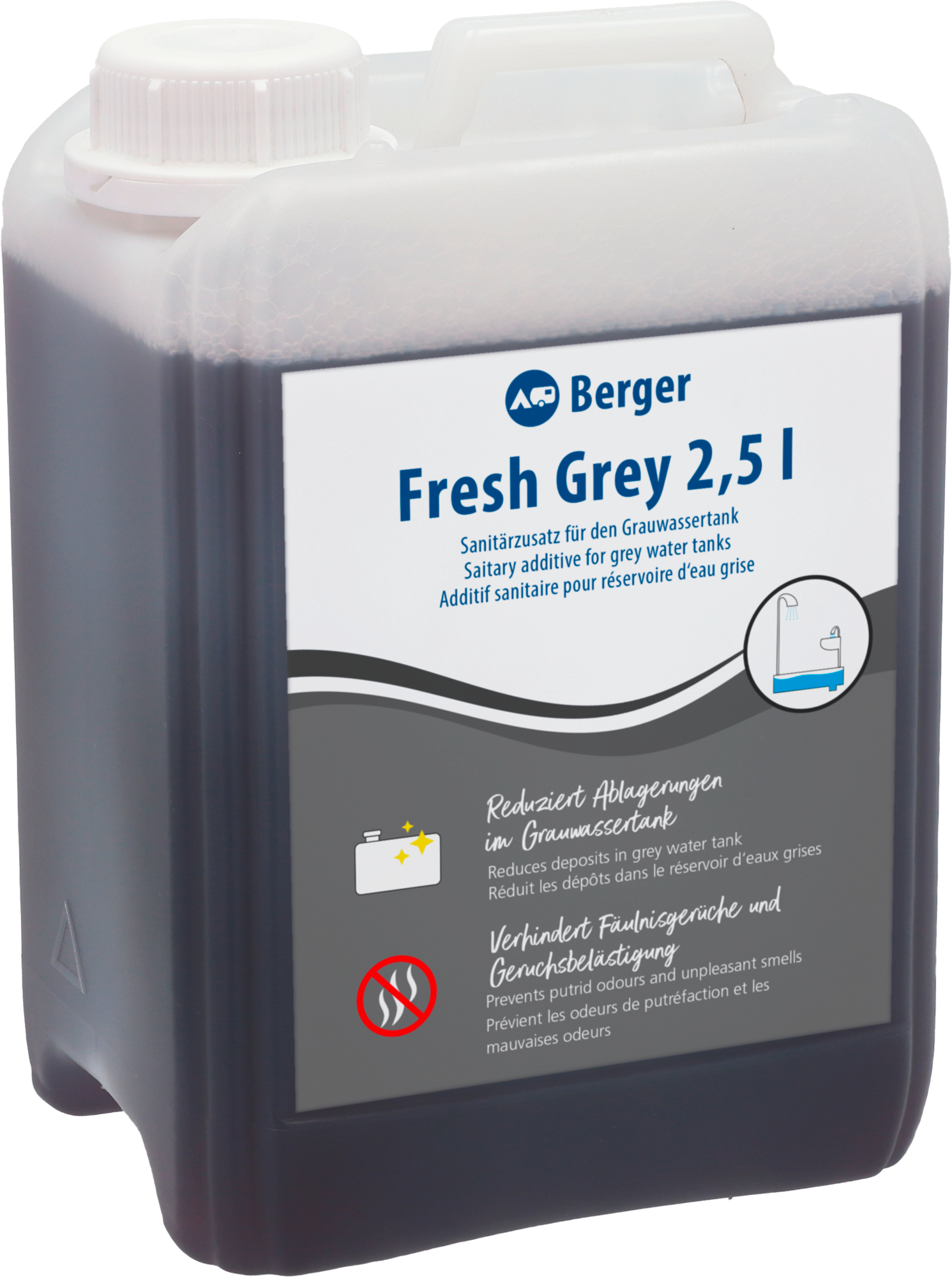 Berger Fresh Grey additivo per serbatoi di acqua grigia 2,5 litri ...