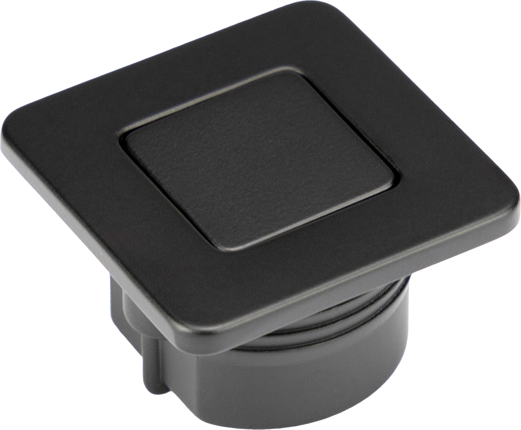 Confurn Drukslot + Inschuifslot Drukknop met rozet zwart - Berger Camping
