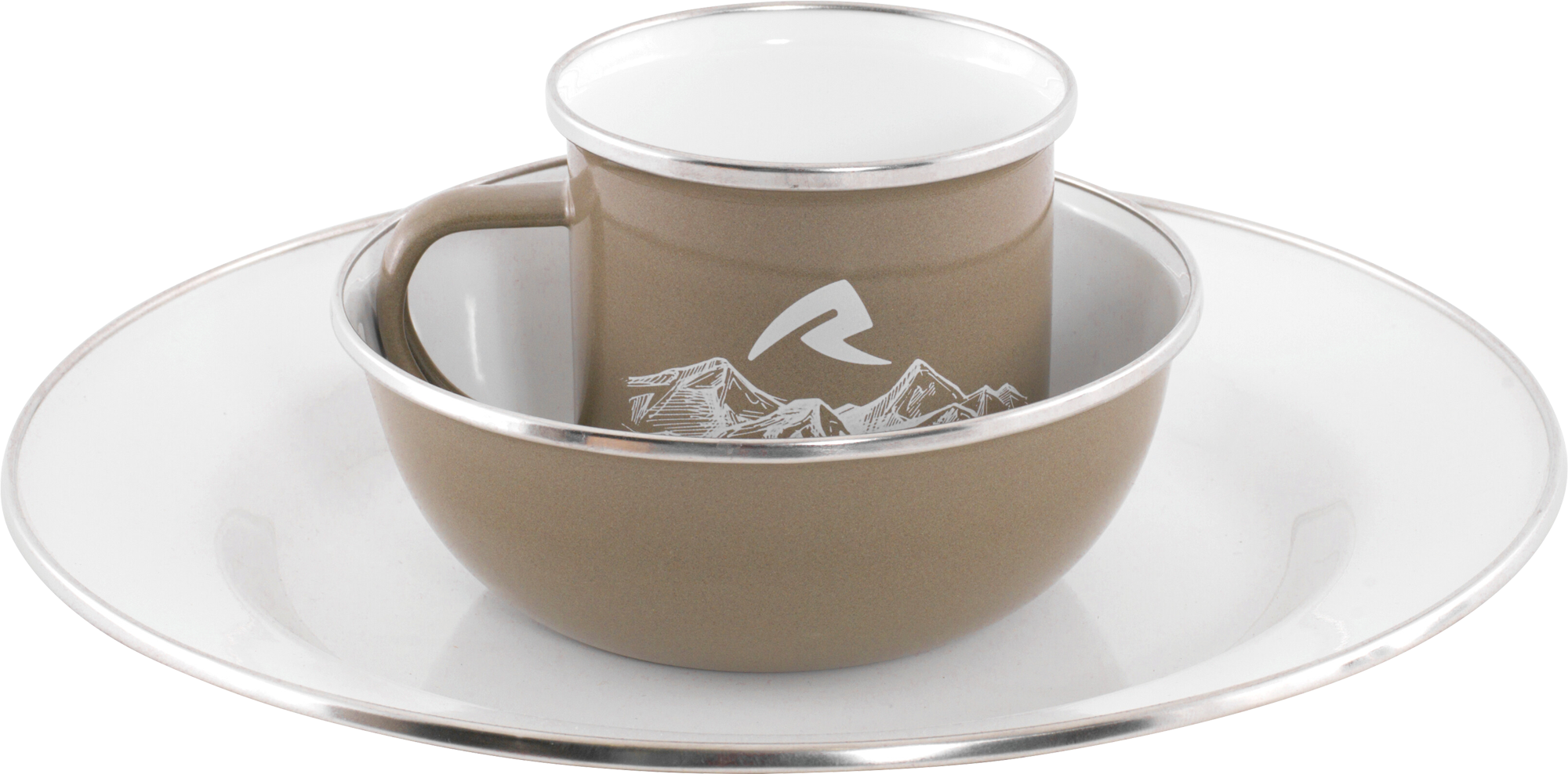 Robens Tongass Single Emaille-Set 3-tlg. mit Teller / Suppenteller ...