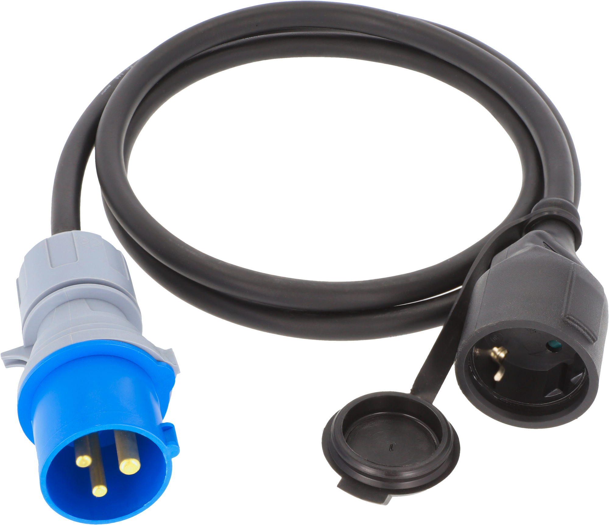 Berger adapter cable CEE plug 3-pin and earthing contact coupling 1.5 m - Berger Camping