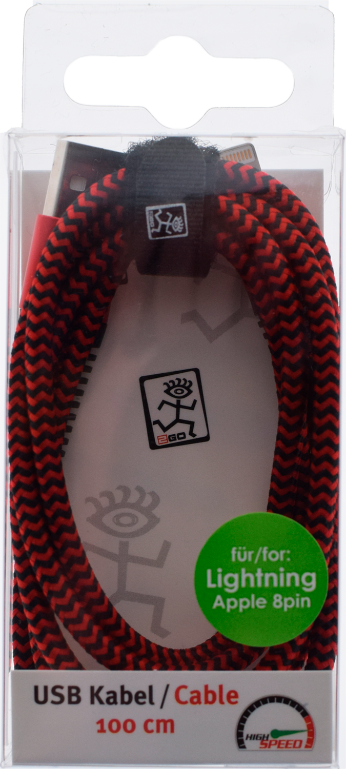 2Go Cable de datos USB Apple 8 pin 1 Meter - Berger Camping ...