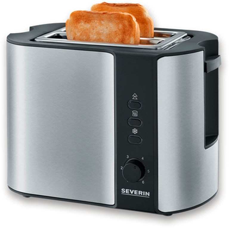 Severin AT 2589 Automatik-Toaster 800 W Silber - Fritz Berger Campingbedarf