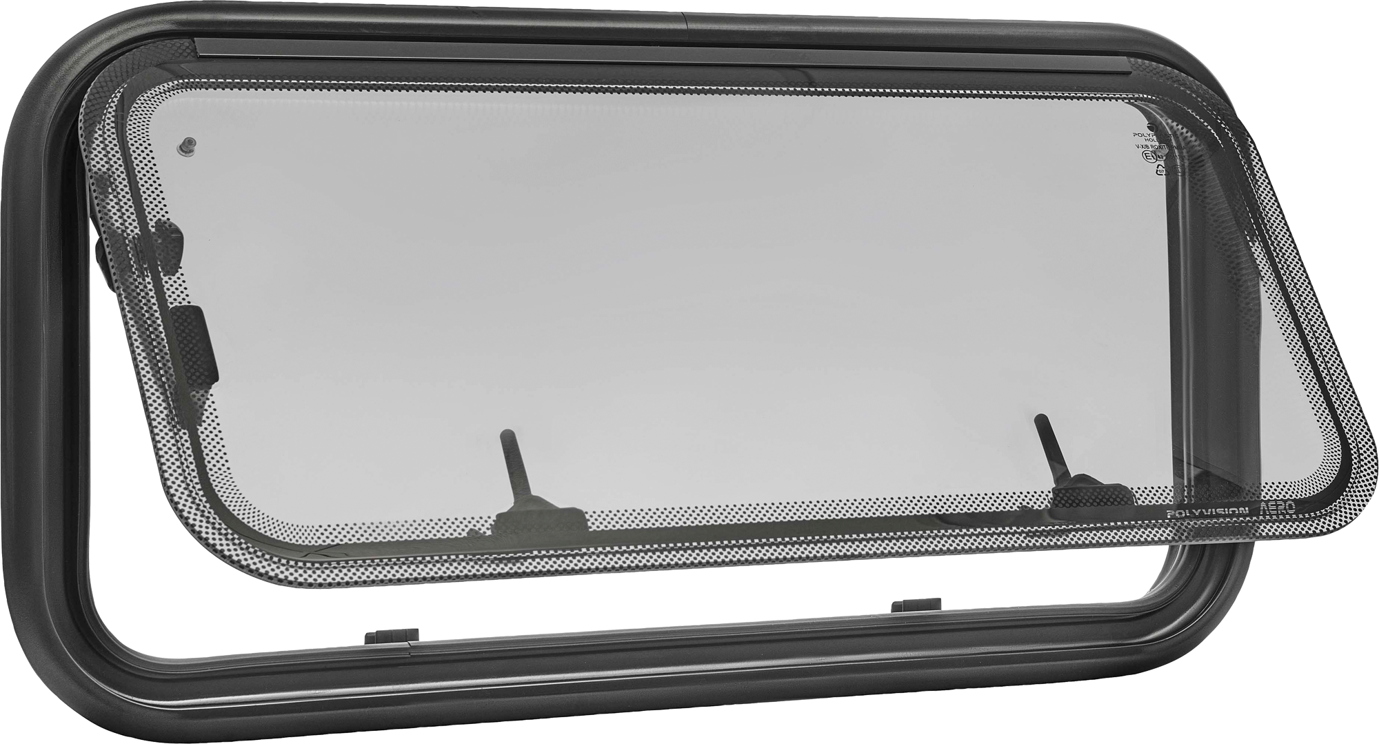 Polyplastic Polyvision AERO raamkozijn met aluminium frame en exposant ...