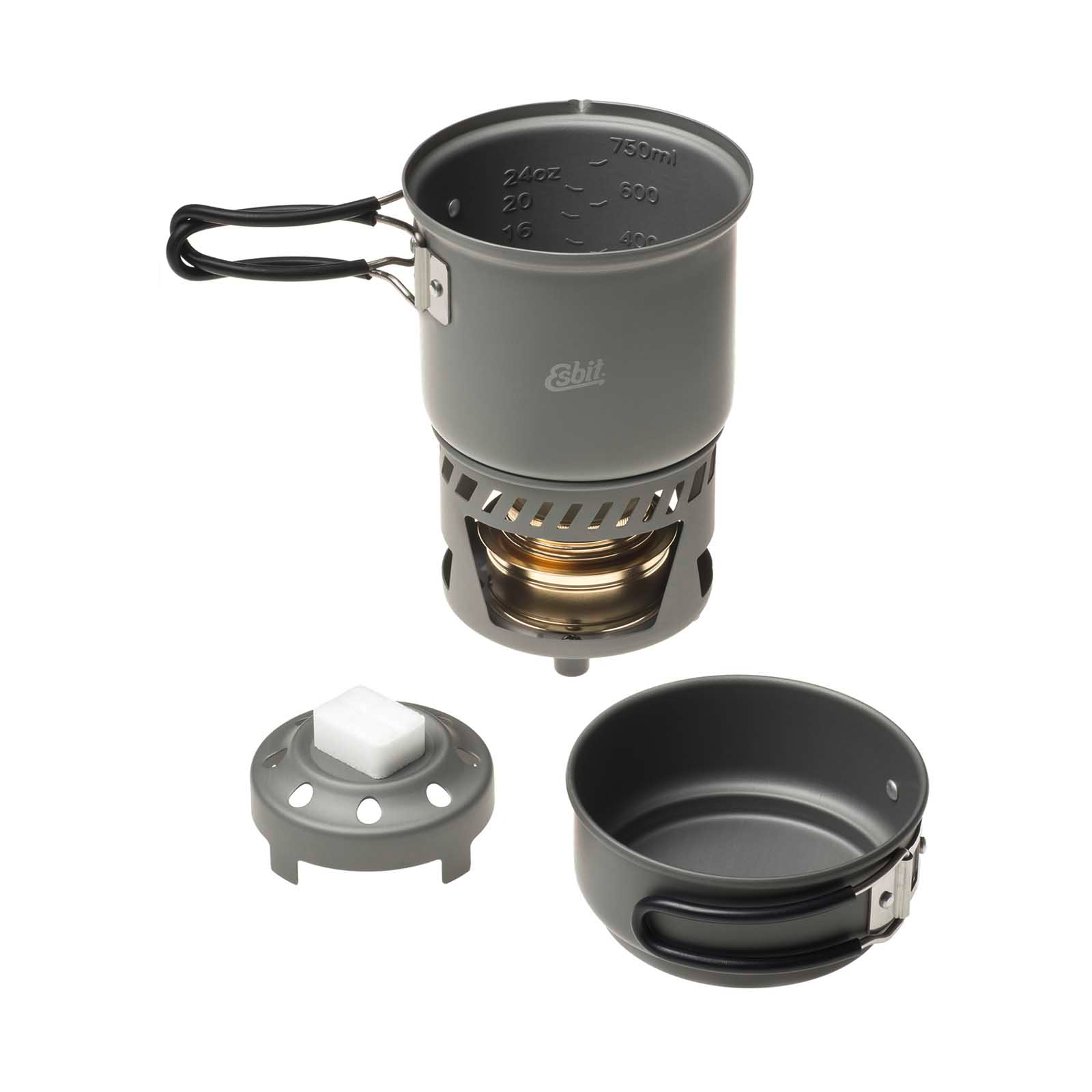 Set de cuisson à alcool CS985 470 ml / 985 ml aluminium anodisé dur ...