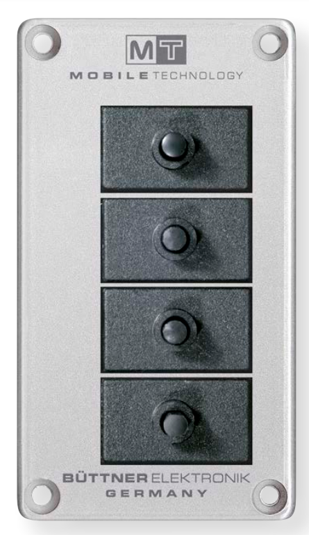Büttner MT fuse panel 4 with four automatic circuit breakers 12 / 24 V ...