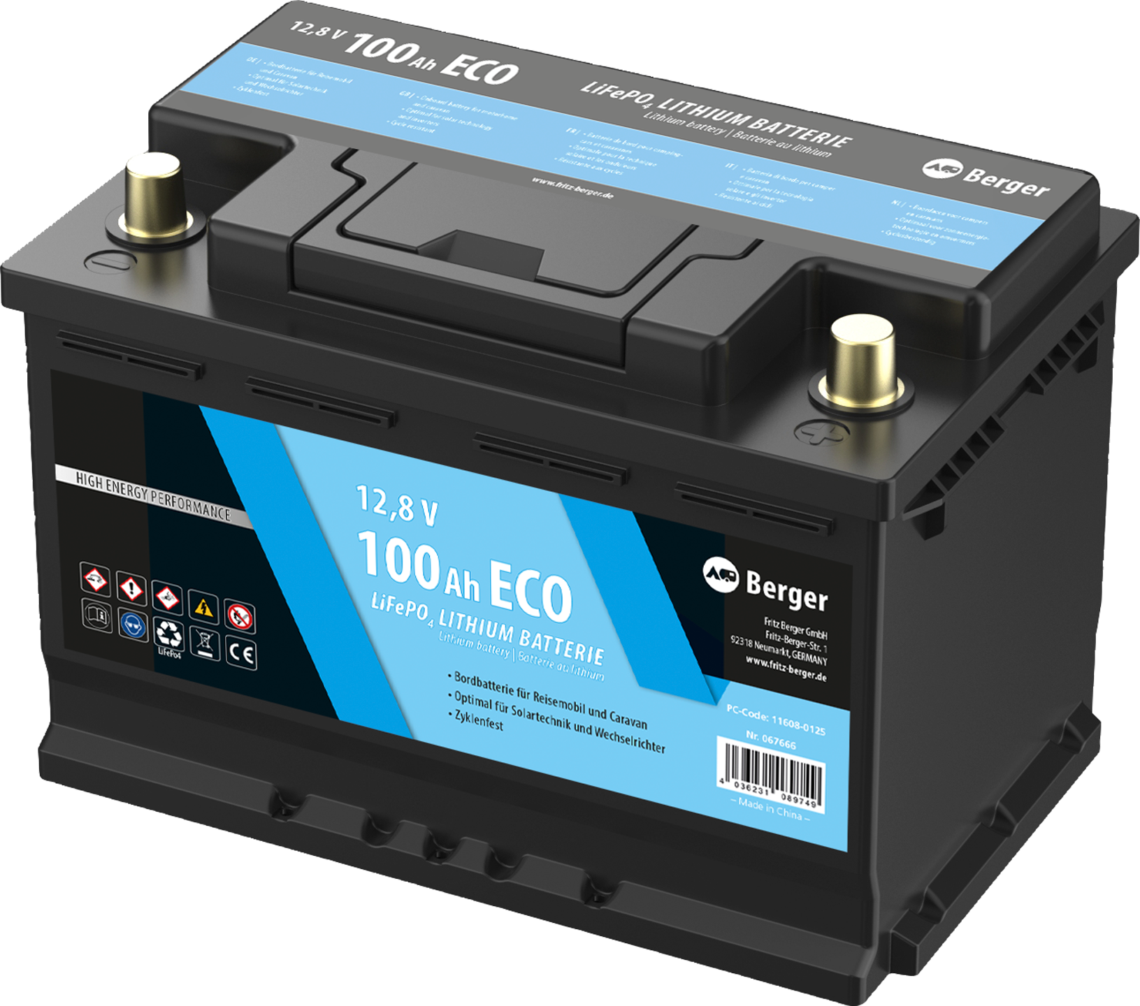 Berger LiFePO4 Lithium Batterie Eco 100 Ah 12 V jetzt bestellen ...