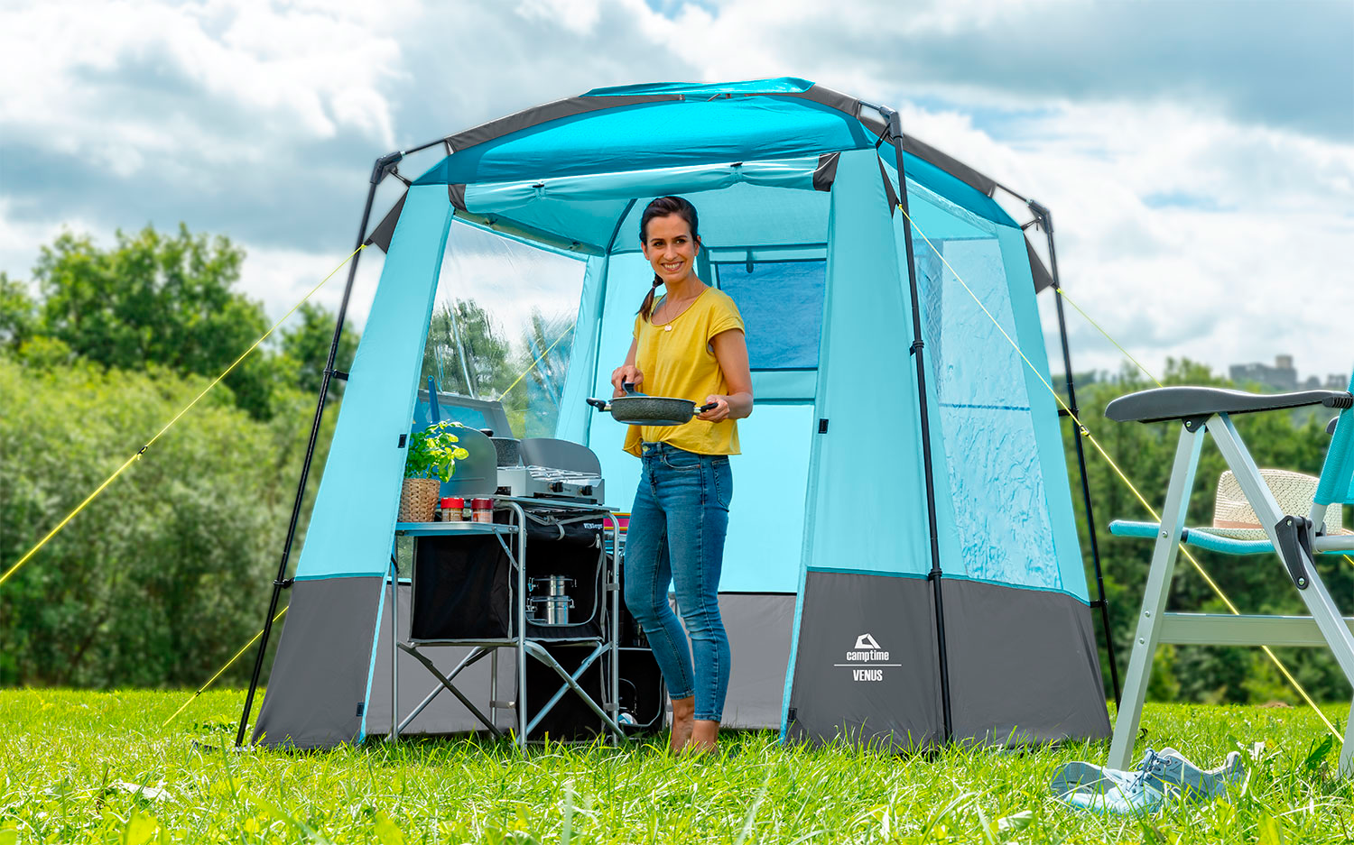 Camptime Venus freestanding kitchen / universal tent - Berger Camping
