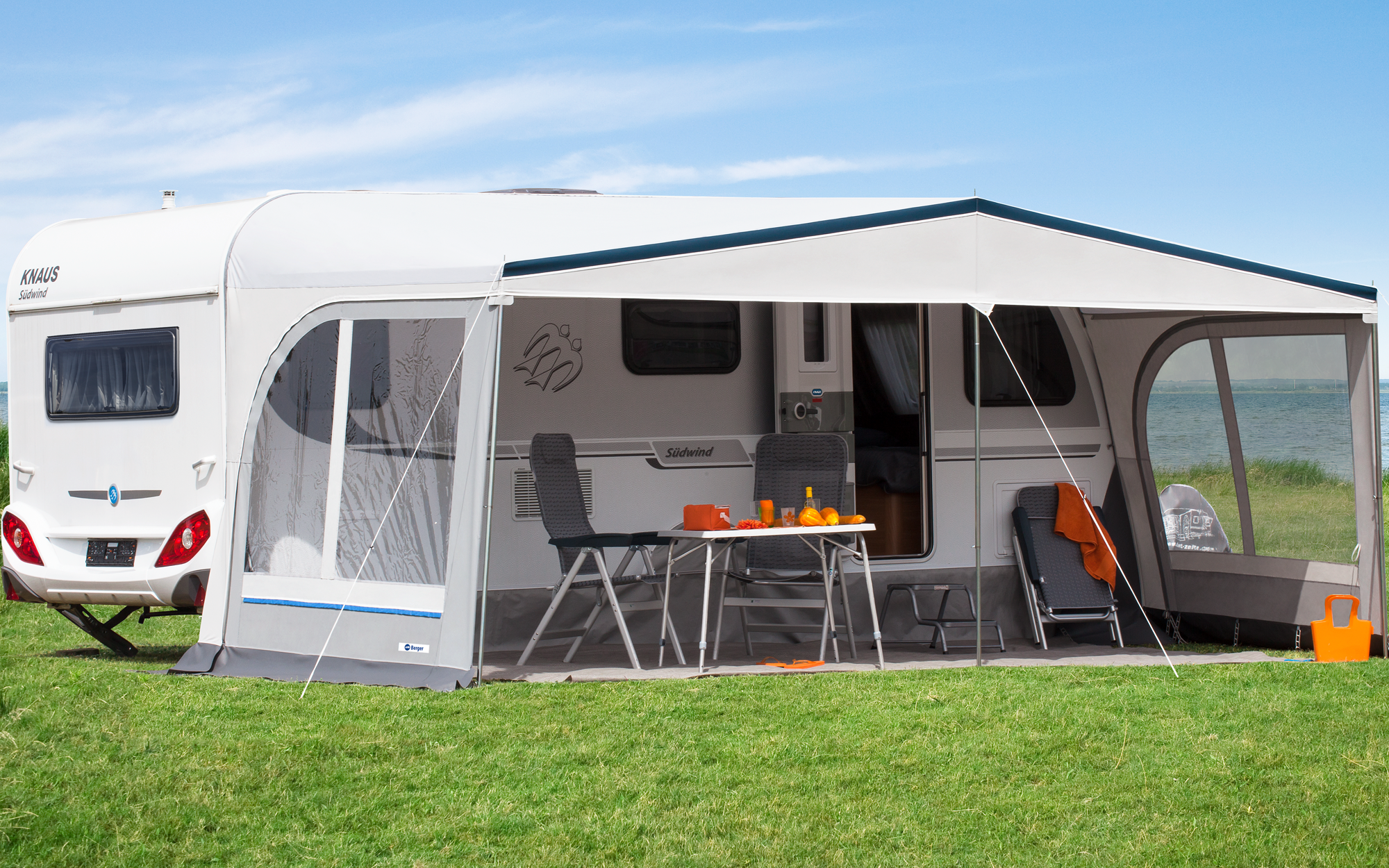 Berger Solera Lux II caravanluifel incl. zijwanden - Berger Camping