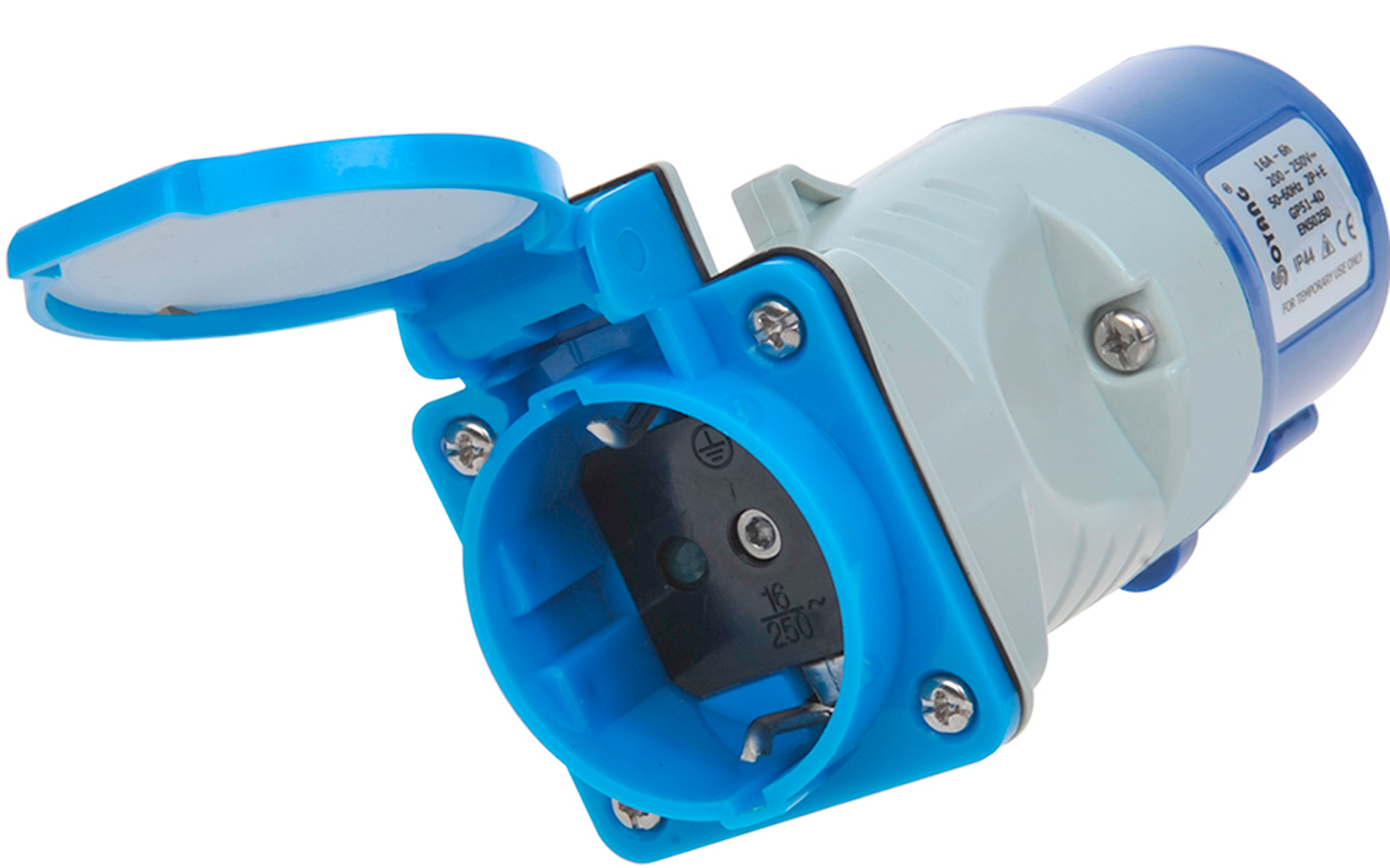 PAT adapter coupling from CEE to Schuko socket outlet - Berger Camping