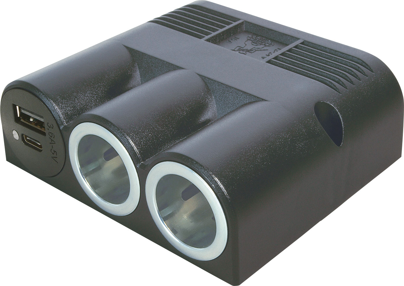 Surface-mounted triple socket outlet EV with Power USB-C/A double ...