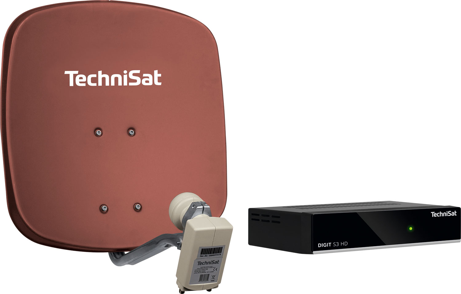Technisat Set DigiDish 45 Antenne satellite (Twin-LNB) avec Digit S3 HD ...