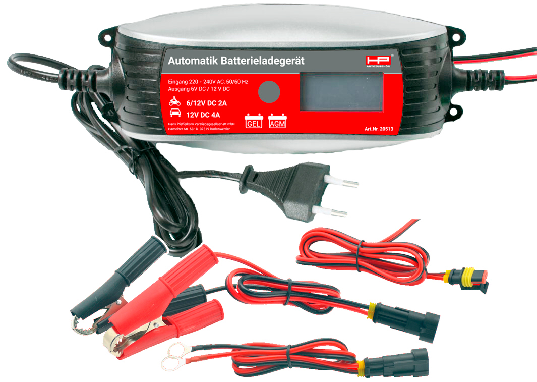 HP Smart battery charger for vehicles 6 / 12V - Berger Camping