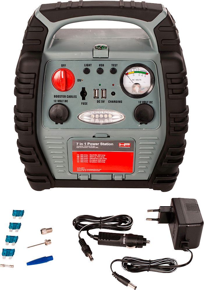 Set Power station Jumpstarter HP 7 in 1 12 V / 900 A - Berger Camping