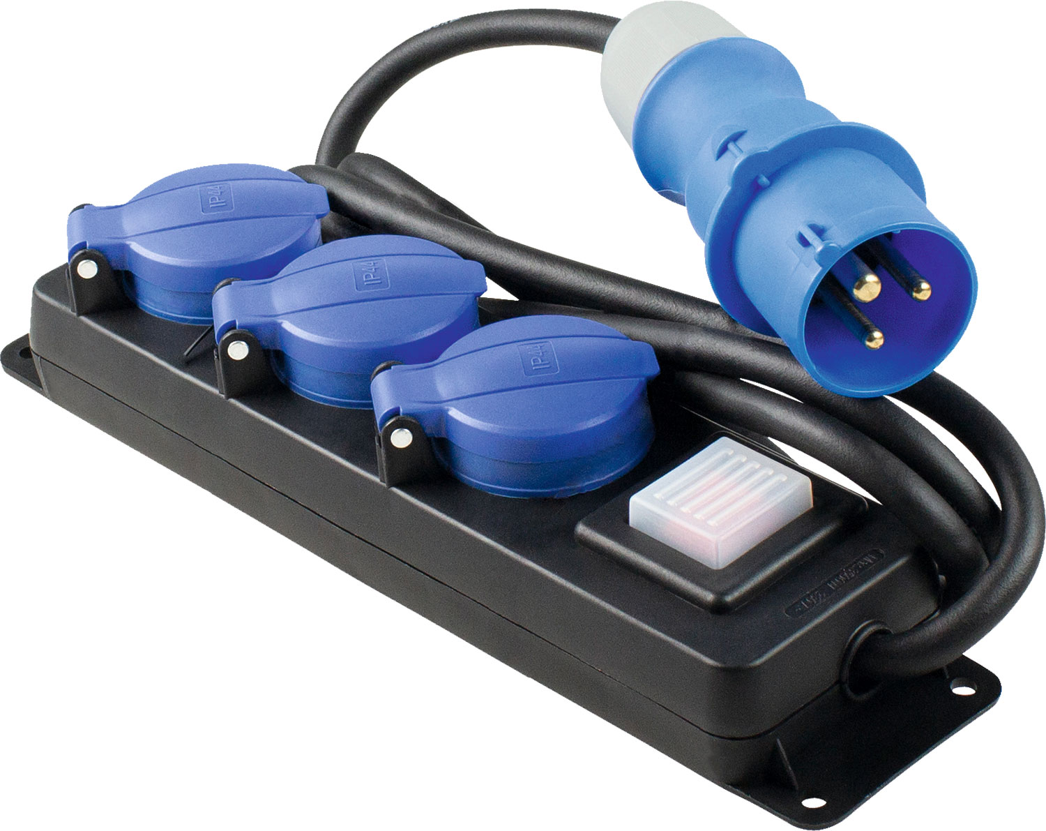 Professional distributor socket strip 3-fold IP44 - Berger Camping