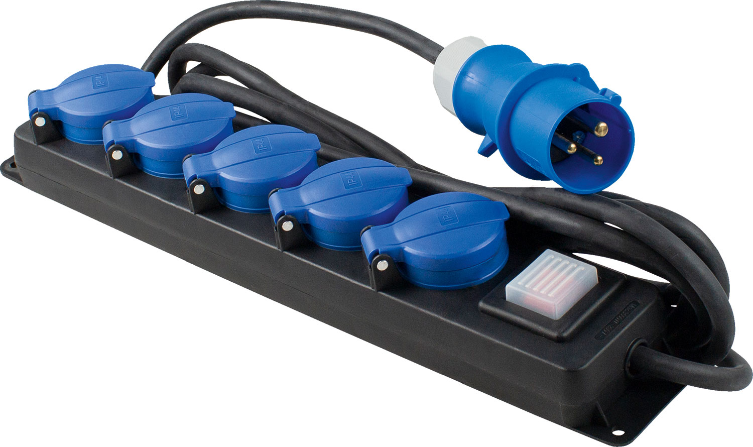 Professional distributor socket strip 5-fold IP44 - Berger Camping