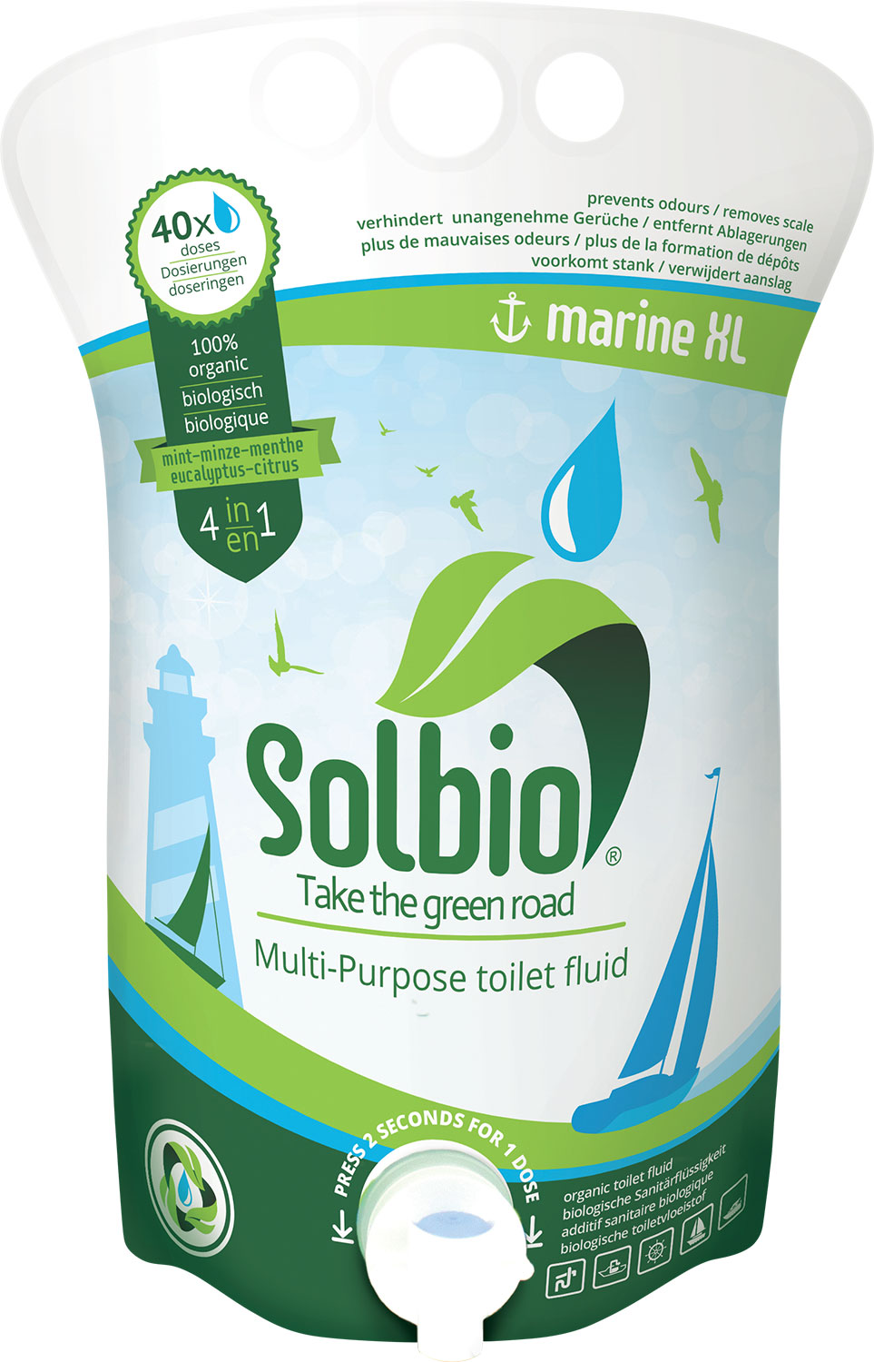 Biological Sanitary Fluid (1.6L) Solbio Marine XL - Berger Camping
