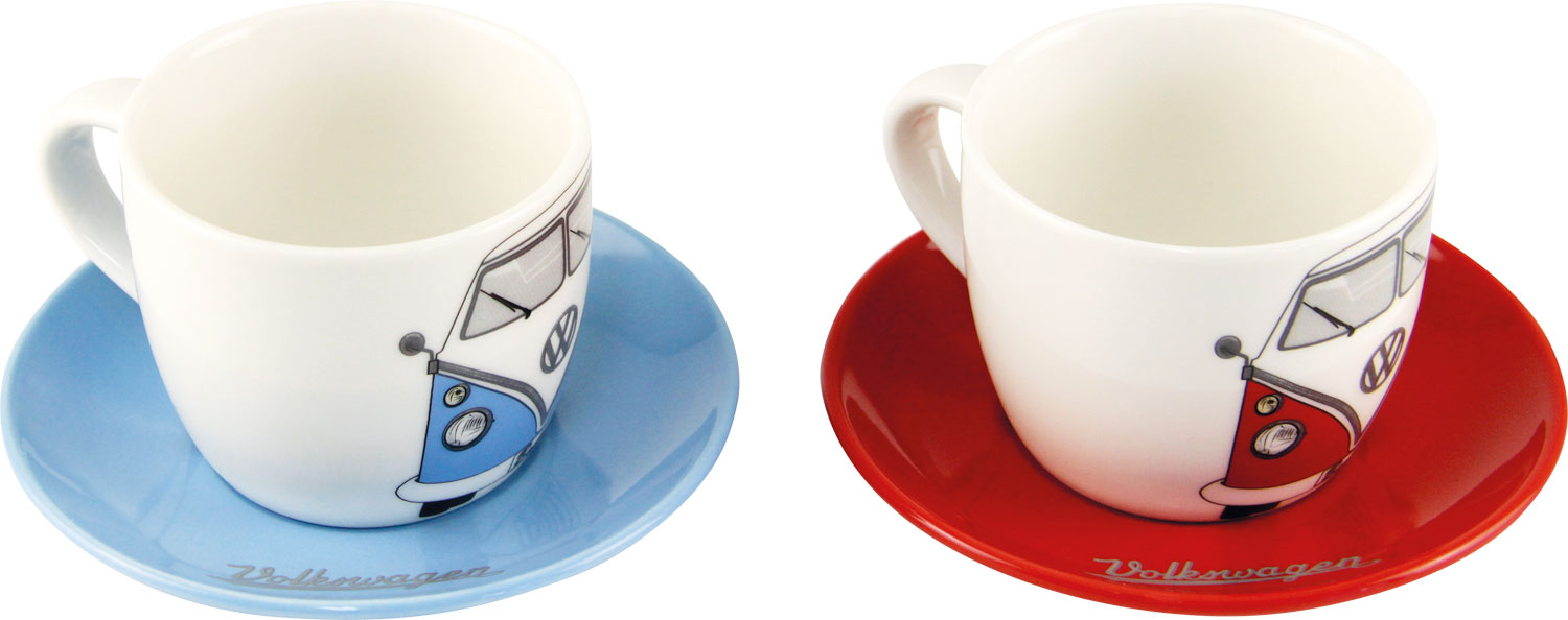 VW Collection T1 Bulli espresso cups set 2 pieces - Berger Camping