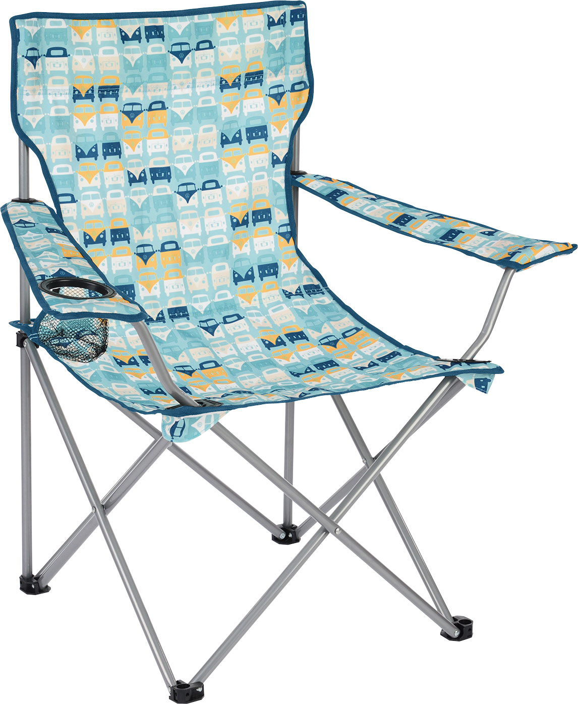 Silla De Camping VW Collection T1 Bulli Azul Berger Camping Silla De Camping VW Collection T1 Bulli Azul Berger Camping