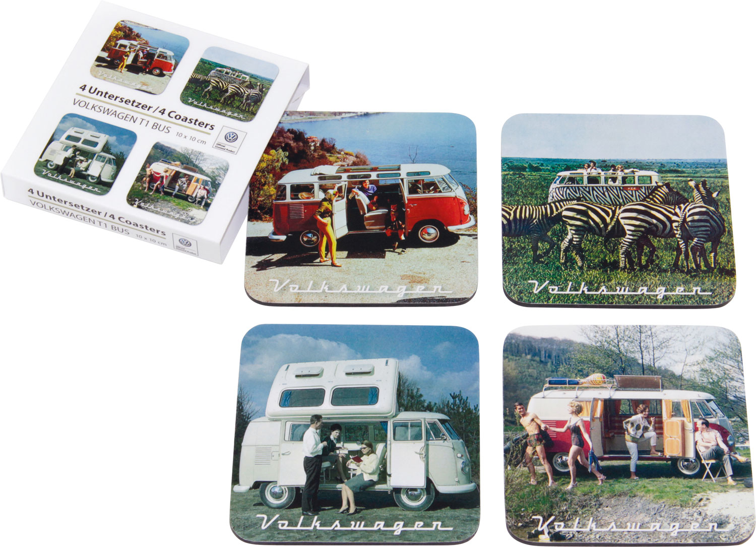 VW Collection T1 Bus Untersetzer 4er Set jetzt bestellen! | Berger ...