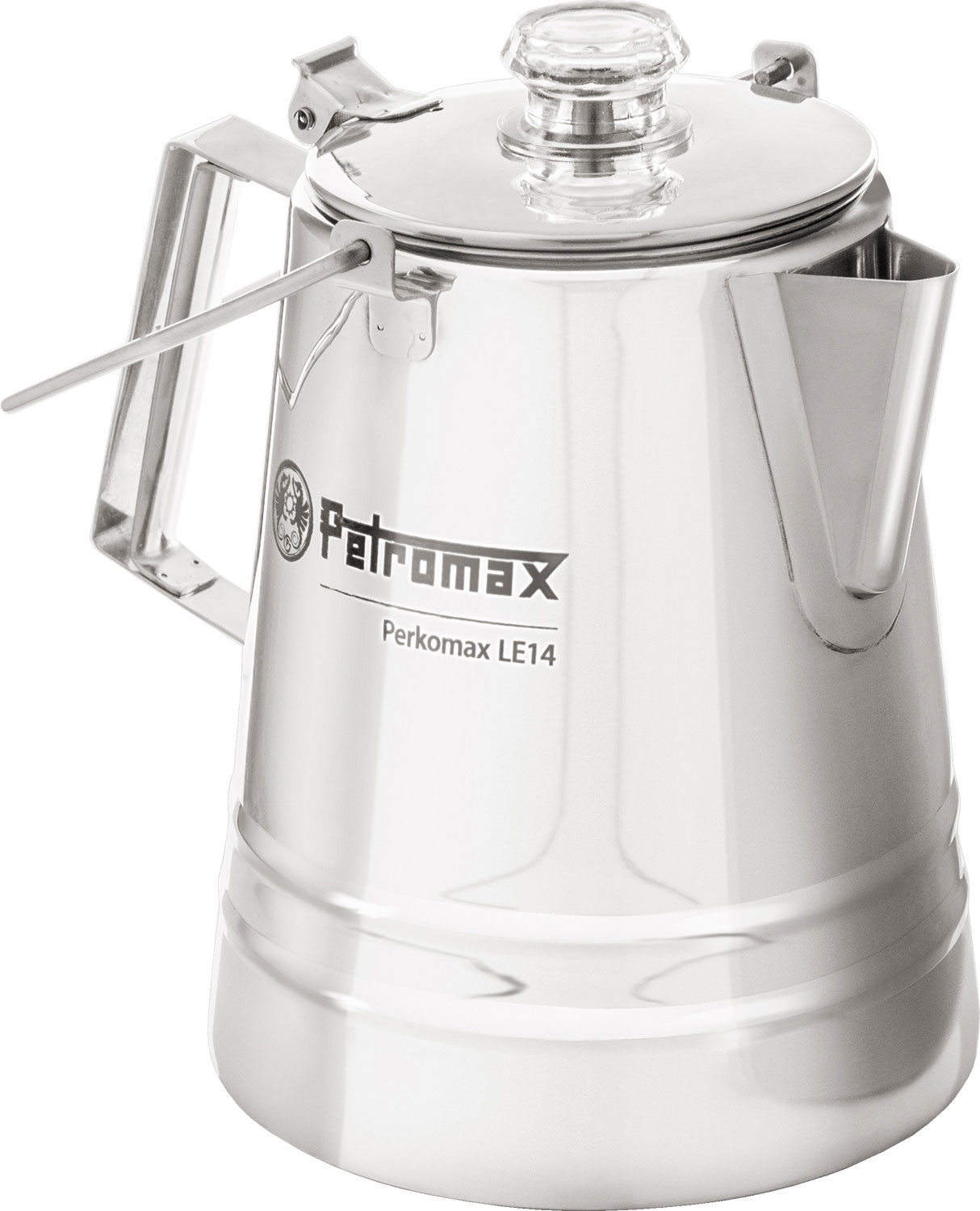 Petromax Perkomax LE14 Percolateur à café en acier inoxydable - Berger Camping