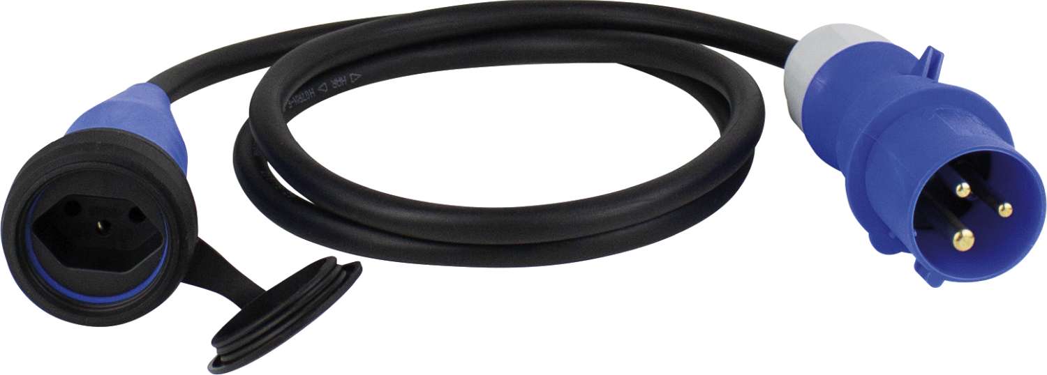 CEE adapter cable 3-pole to SEV coupling (Switzerland) 1.5 m - Berger ...