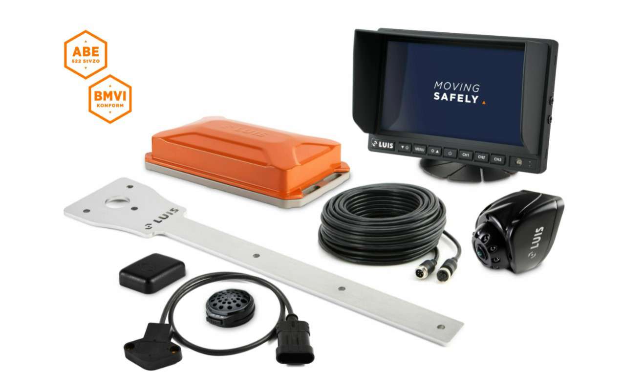 Assistente per le curve LUIS Turn Turn Detect con monitor da 7 pollici ...
