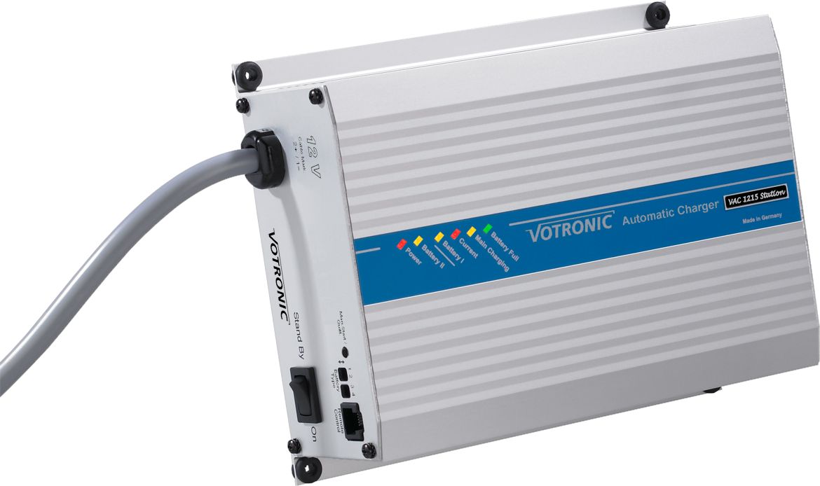 Votronic VAC 1215 Station Automatic Charger with 5m Spiral Cable ...