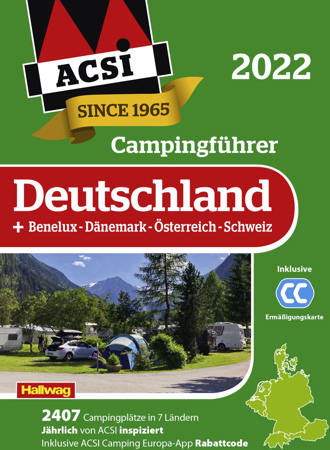 ACSI Camping Guide Alemania 2022 incl. tarjeta de descuento CampingCard ...