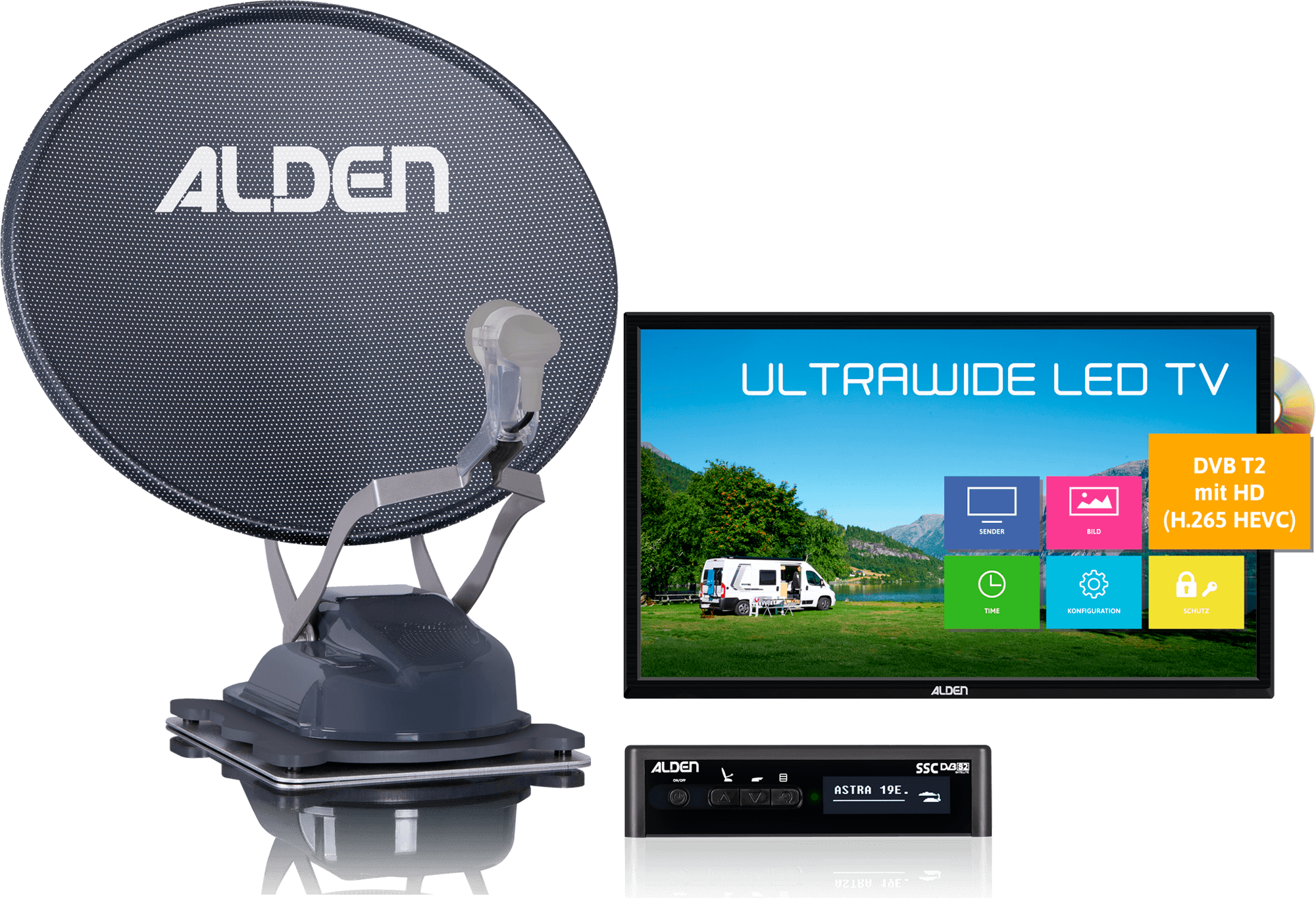 Alden Onelight 60 HD EVO Platinum Fully Automatic Satellite System ...